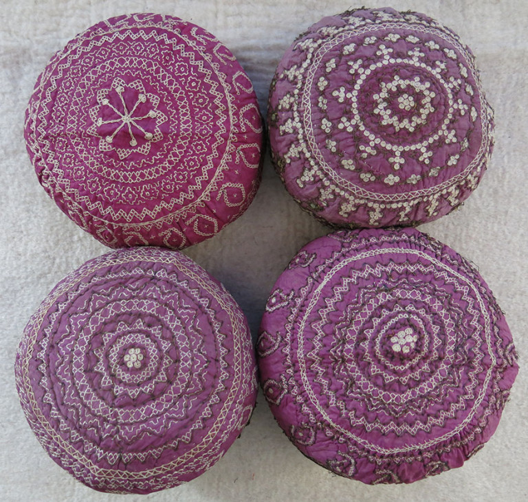 AZERBAIJAN BAKU Silk metallic embroidery group of hats | TurkishFolkArt