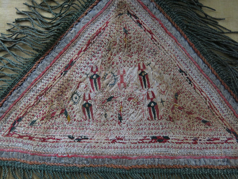 TURKMEN TALISMAN silk embroidery HANGINGS | TurkishFolkArt
