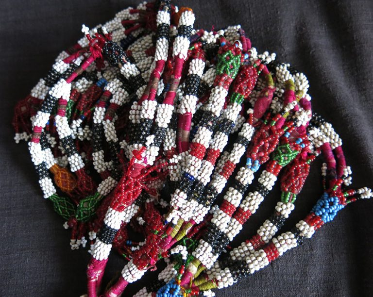 AFGHANISTAN - Turkmen Beaded talisman tassels | TurkishFolkArt